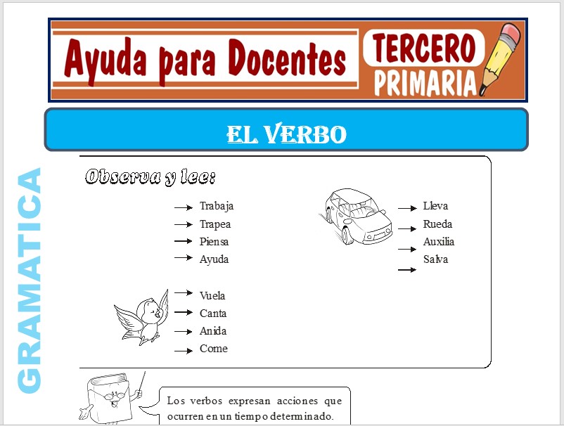 Gramática para Tercero de Primaria – Ayuda para Docentes