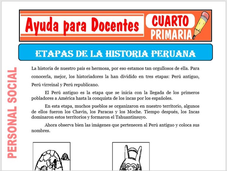 Etapas de la Historia Peruana para Cuarto de Primaria – Ayuda para Docentes